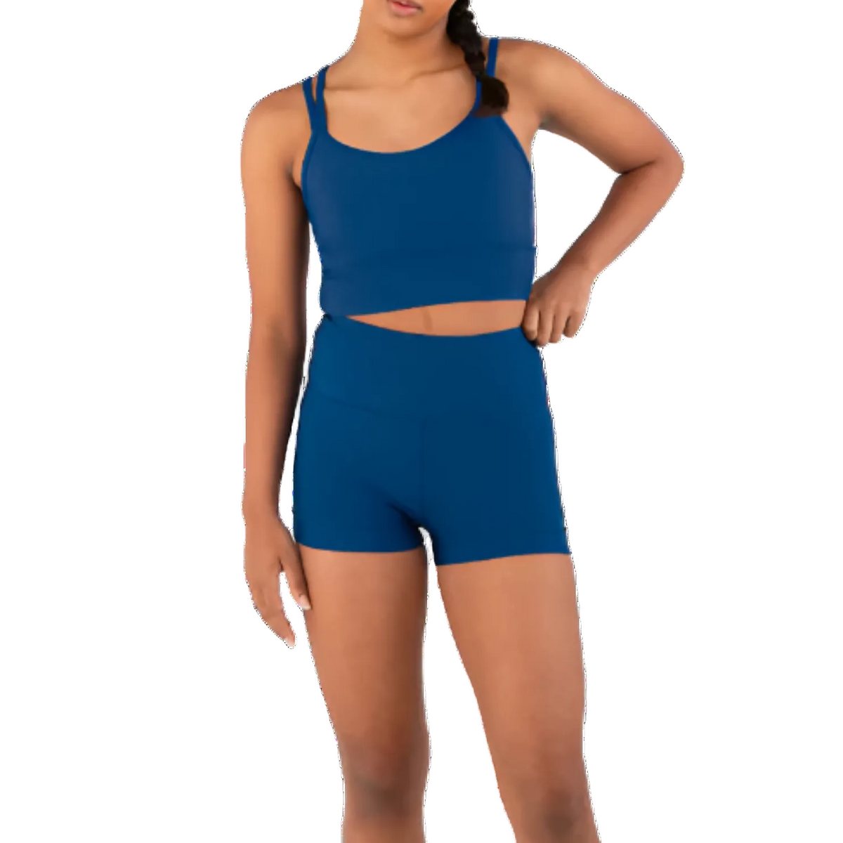 Empowered Long Line Crop Top | Mark's Dancewear